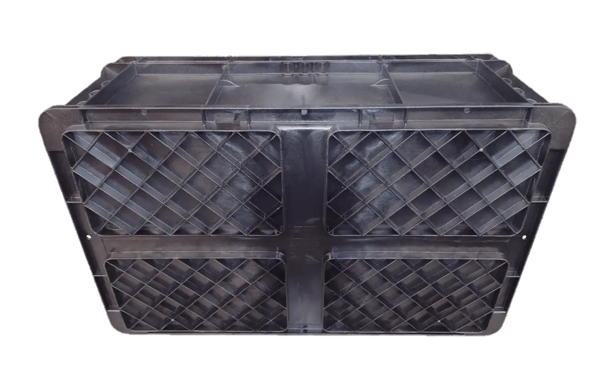 New Orbis 24" x 15" x 7" Black Hand Tote Reinforced Bottom - Bulk ...