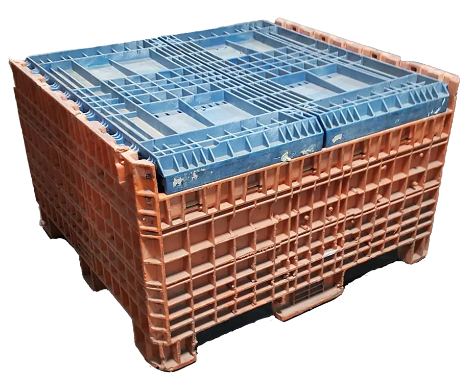 Reconditioned BCD 45" x 48" x 50" Mixed Color Bulk Container - Bulk ...